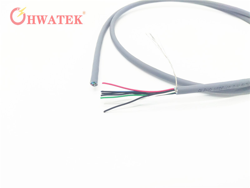 PUR Jacket Stranded / Solid Electrical Wire Multiple Core 2 - 8 ...